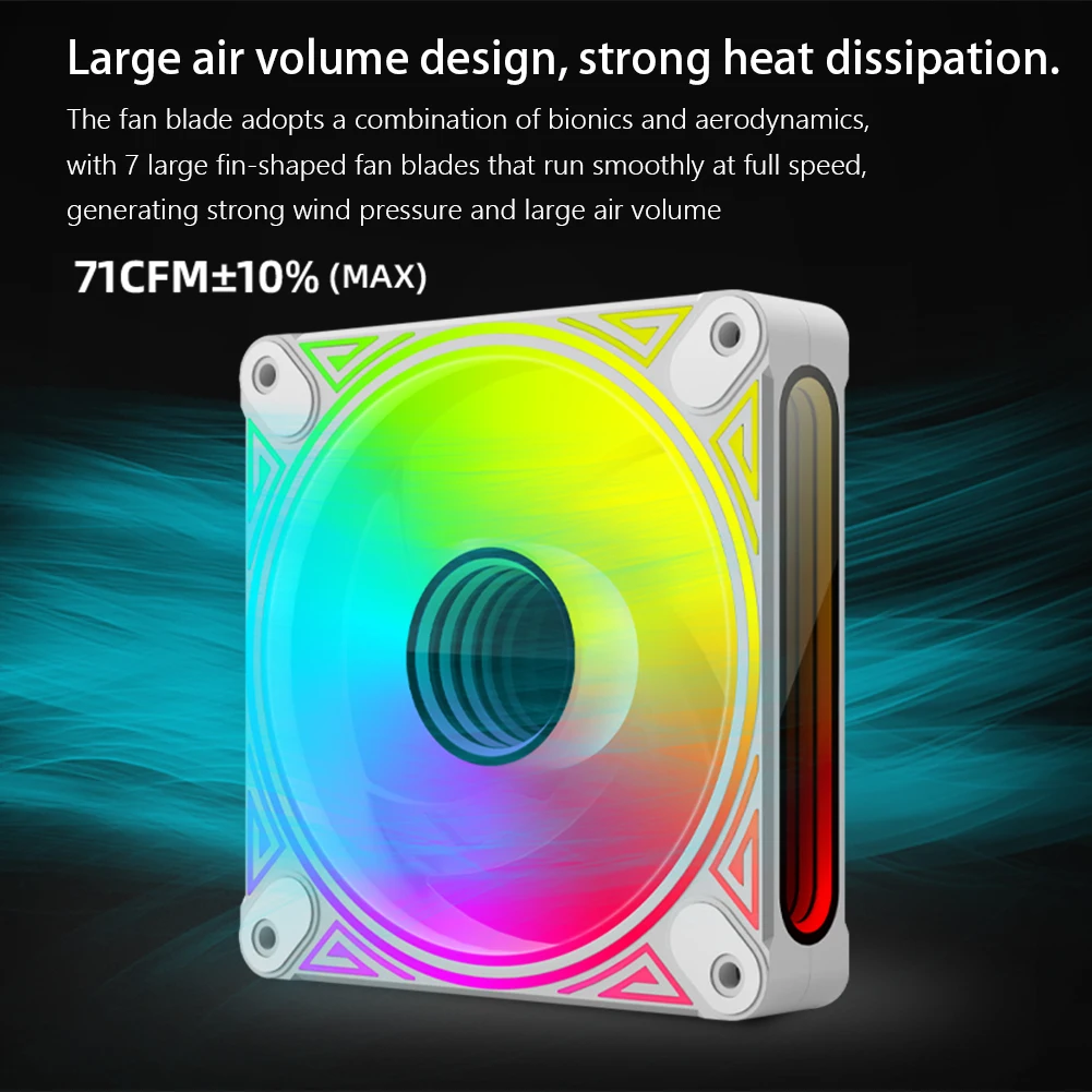 Generic DM1 120mm PC Case Fans 5V 3PIN Aura Sync Luminous Computer Chis ...