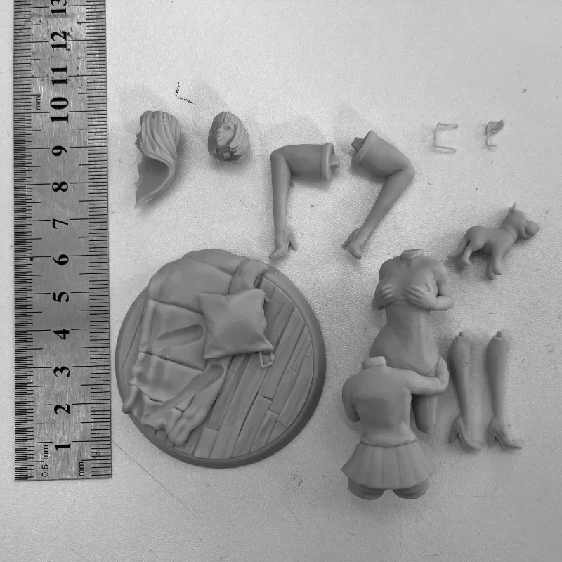 1-24-Resin-Figure-Model-Kit-Fantasy-Cartoon-Young-Girl-Detective-2 ...