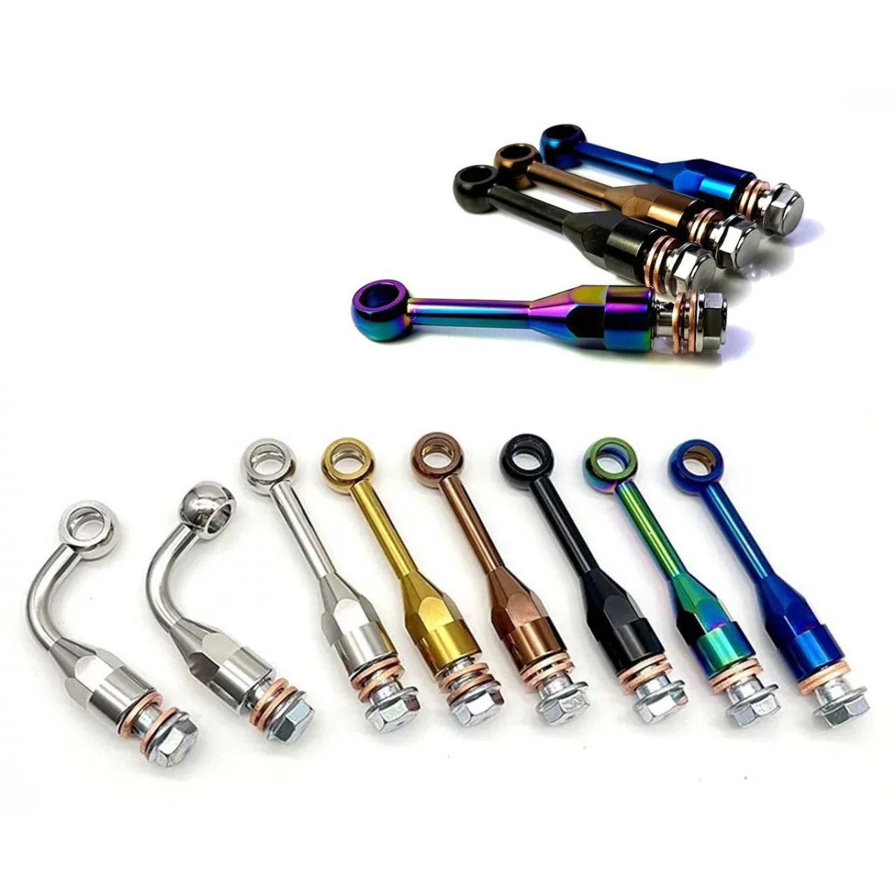 Universal CNC 304 Stainless Steel M10 Brake Hose Extension Tubing ...