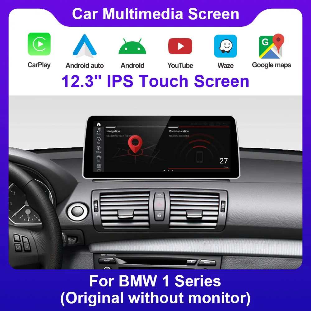 Car-Multimedia-Screen-For-BMW-1series-OEM-With-No-Monitors-Upgrade-With ...