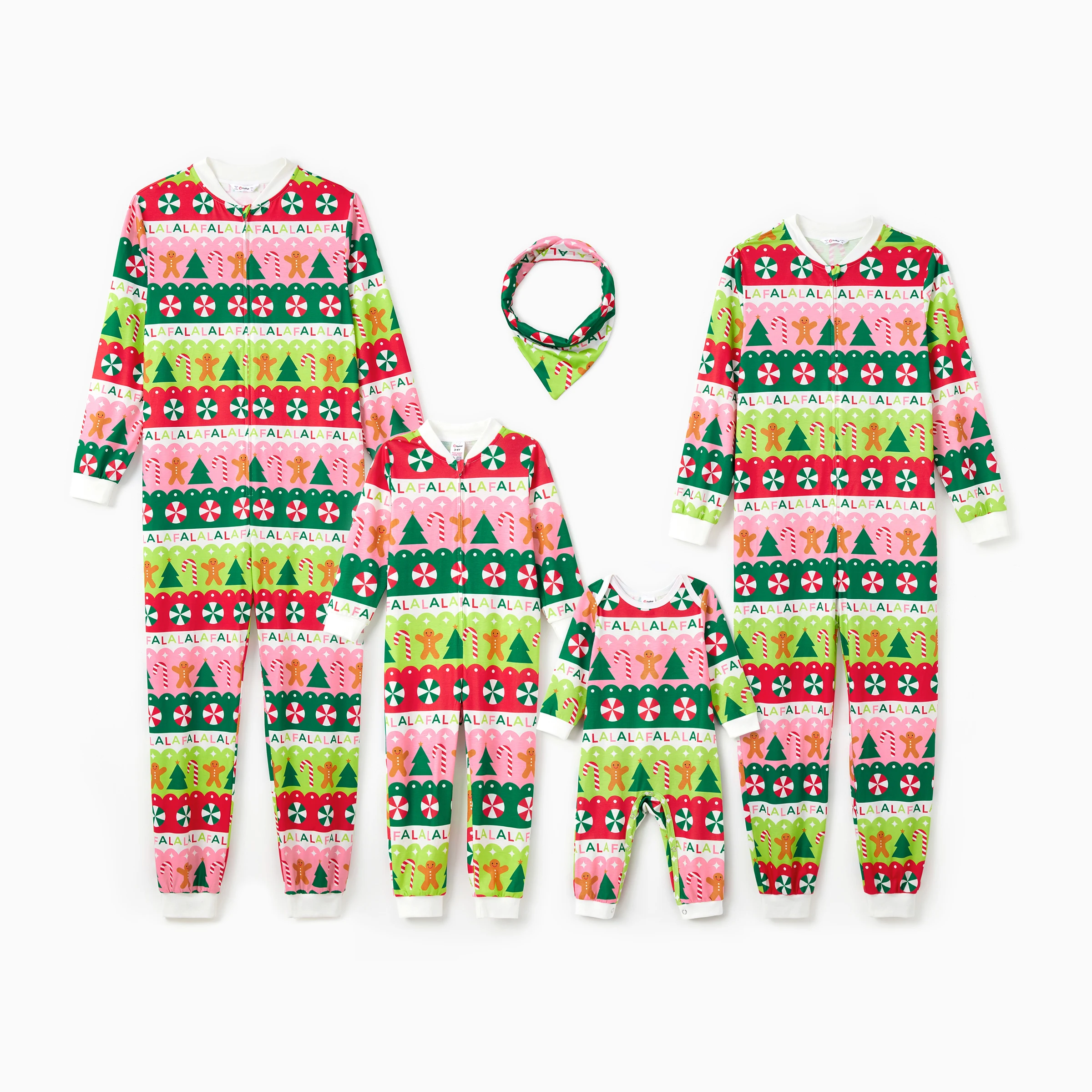 Patpat-Kerst-Pyjama-Sets-Familie-Bijpassende-Levendige-Kleurrijke ...