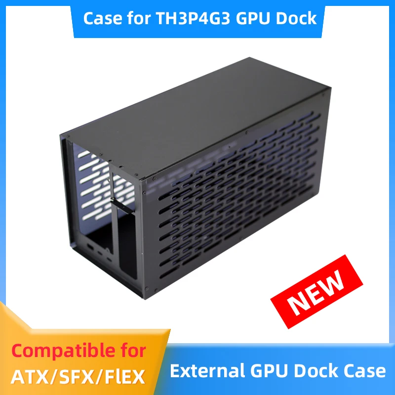 TH3P4G3 Thunderbolt 호환 케이스, GPU 도크 메탈 프레임 + 아크릴 사이드 플레이트, ATX SFX FlEX ...
