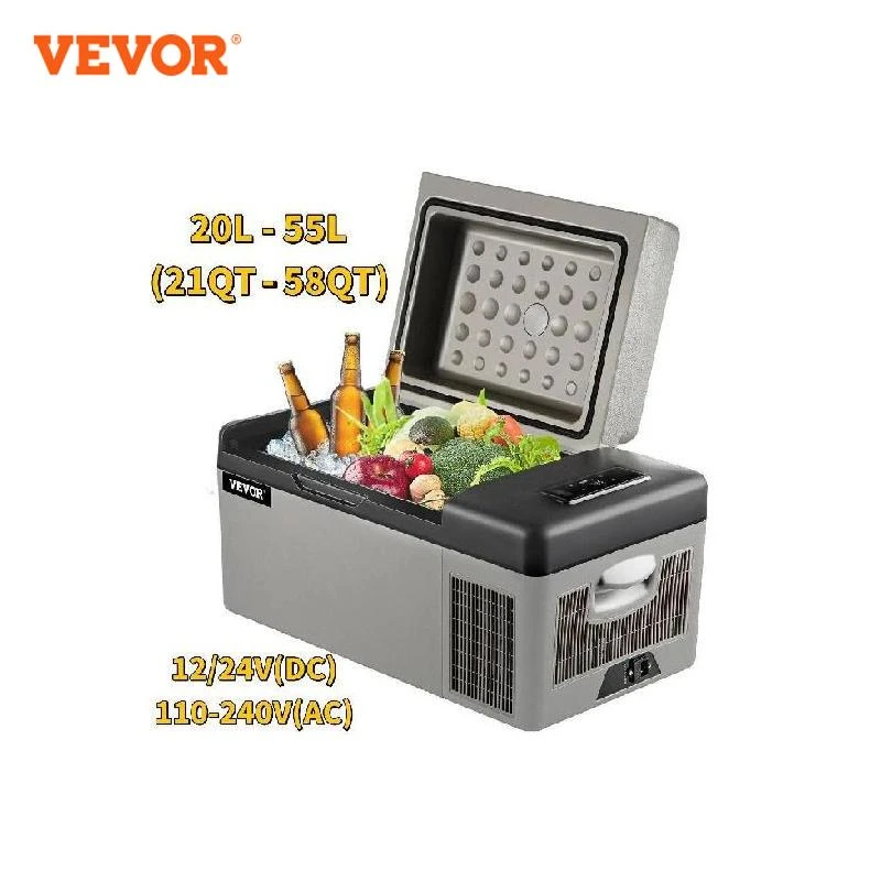 VEVOR 20L 22L 35L 45L 55L Réfrigérateur de Voiture Glacière Électrique Portable Mini Frigo Auto ...
