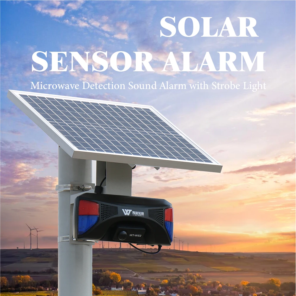 Alarma Solar inteligente para exteriores, Sensor de movimiento ...