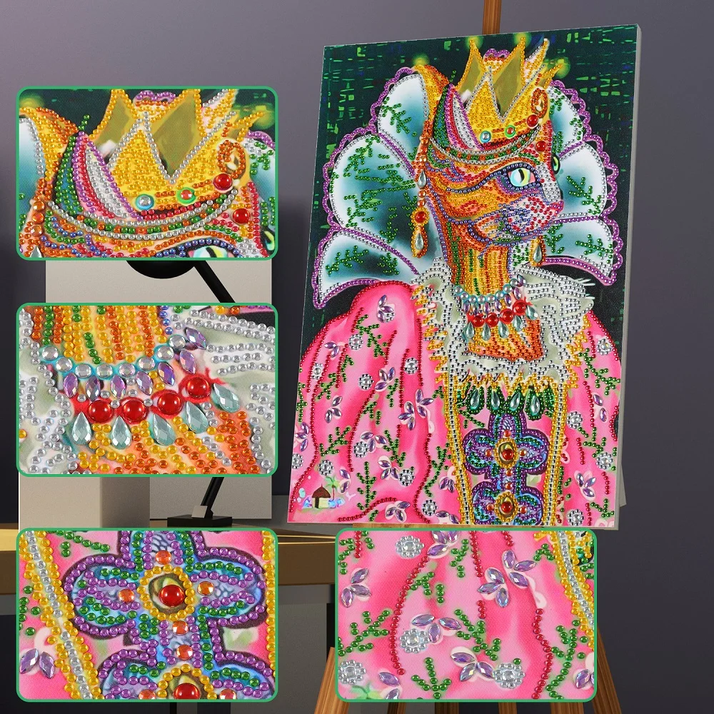 Special-Shape-Diamond-Painting-Chief-Cat-Diamond-Embroidery-Beautiful ...