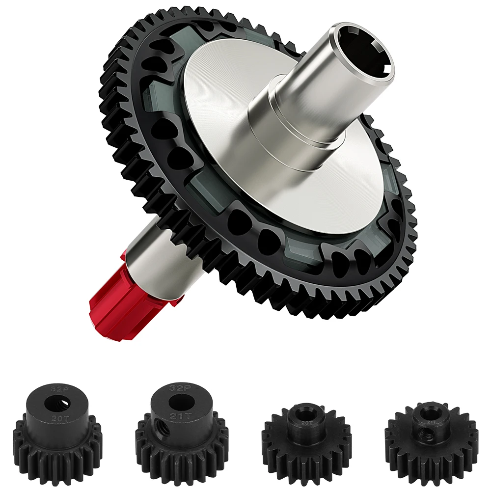GLOBACT Steel 57T Slipper Set with 20T 21T Pinions for 1/10 ARRMA ...