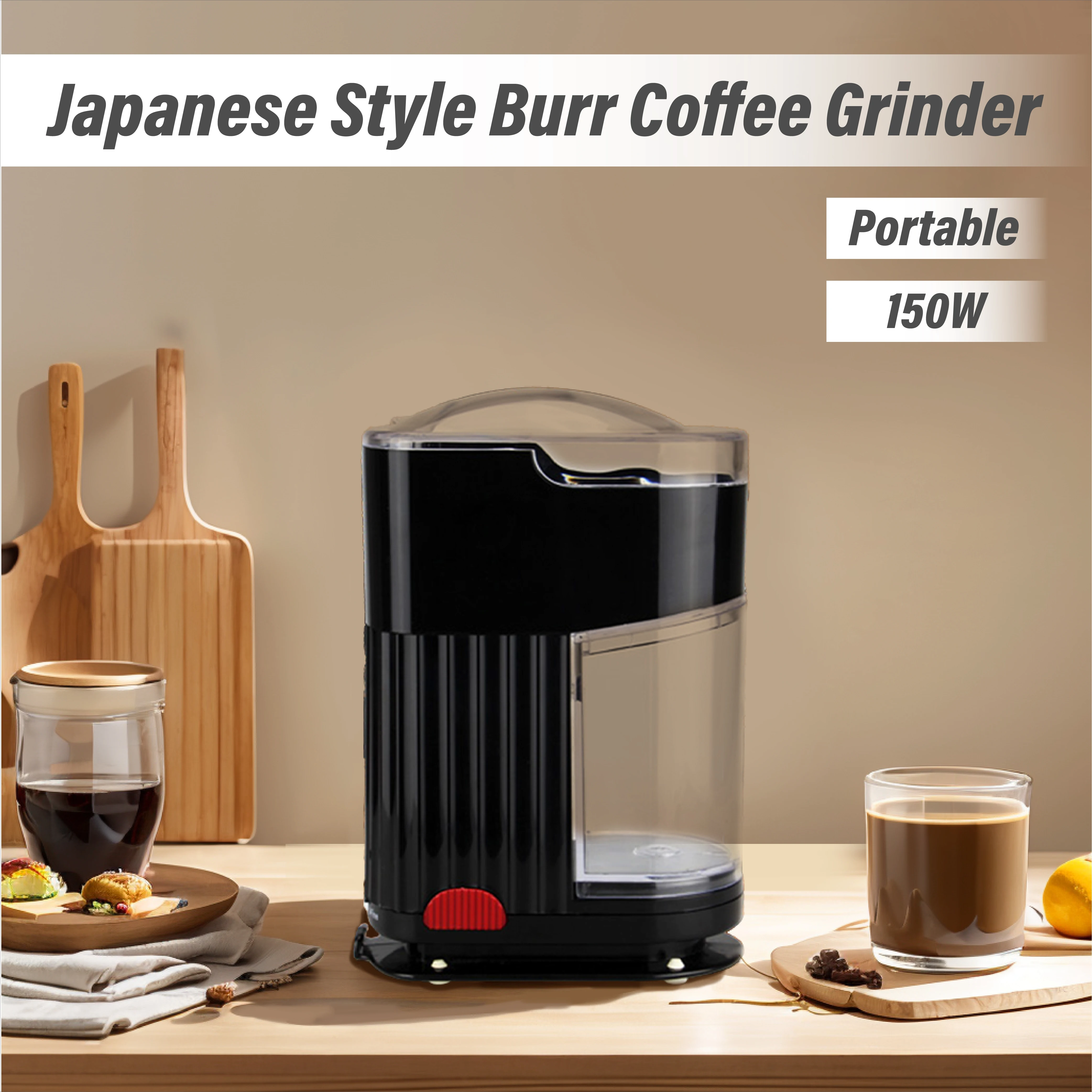 Small-Electric-Coffee-Bean-Burr-Grinder-Mini-Powerful-Coffee-Bean-Mill ...