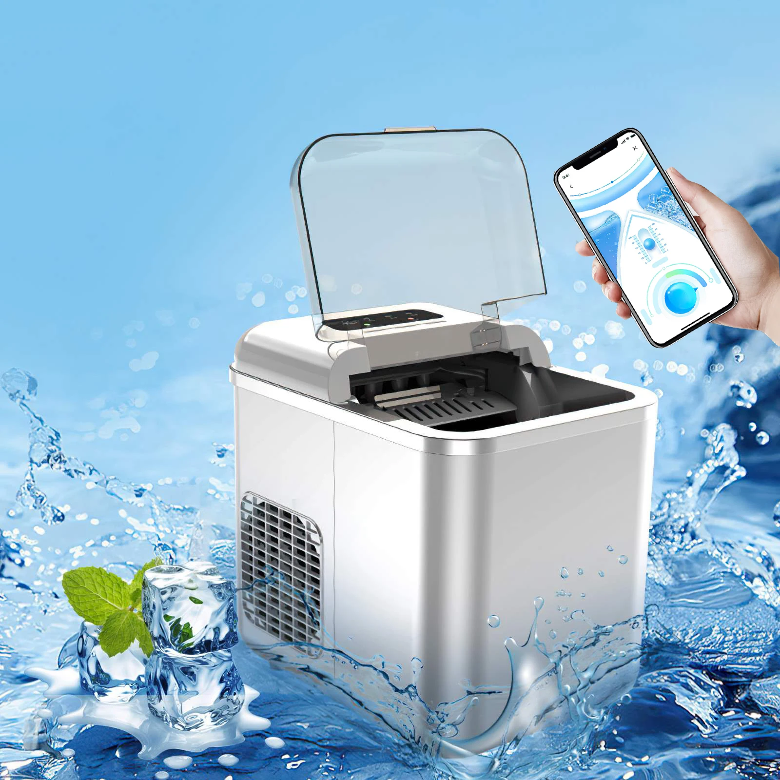 220V-Electric-Ice-Maker-WiFi-link-APP-Control-Fully-Automatic-Manual ...