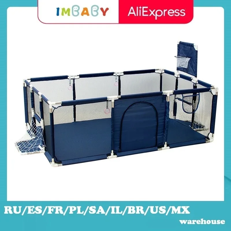 Rectangle Baby Playpen For Children Indoor Infant Safety Toy Fence Kids ...