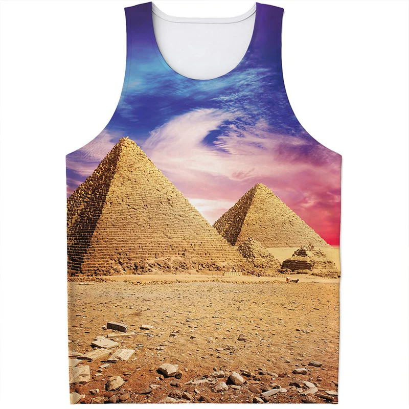 Retro-Pyramid-3D-Printed-Tank-Top-Men-Summer-Sleeveless-Oversized-Vest ...