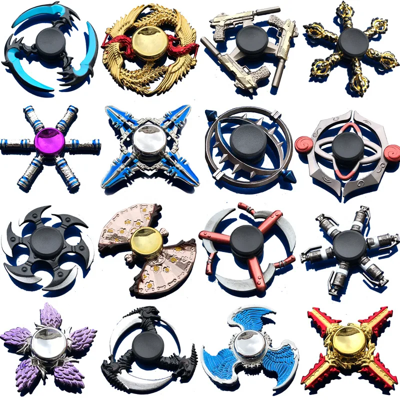 Metal-Fingertip-Gyro-com-Luz-Luminous-Colorido-Redu-o-de-Press-o-Toy ...