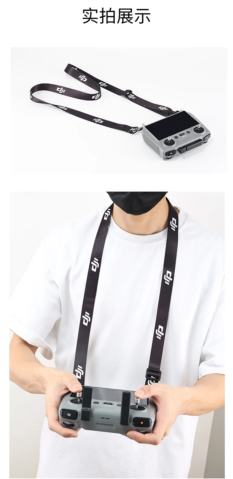 for Dji Mini 4 Pro Lanyard Neck Strap with Screws Drone Rc/rc 2/rc Pro for Dji Mini 3 Pro/mini 3 ...