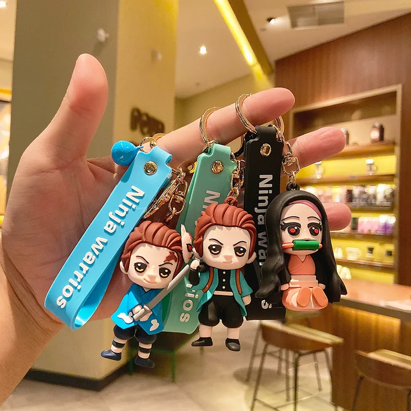 Demon-Slayer-PVC-soft-rubber-key-pendant-anime-character-doll-Tanjirou ...