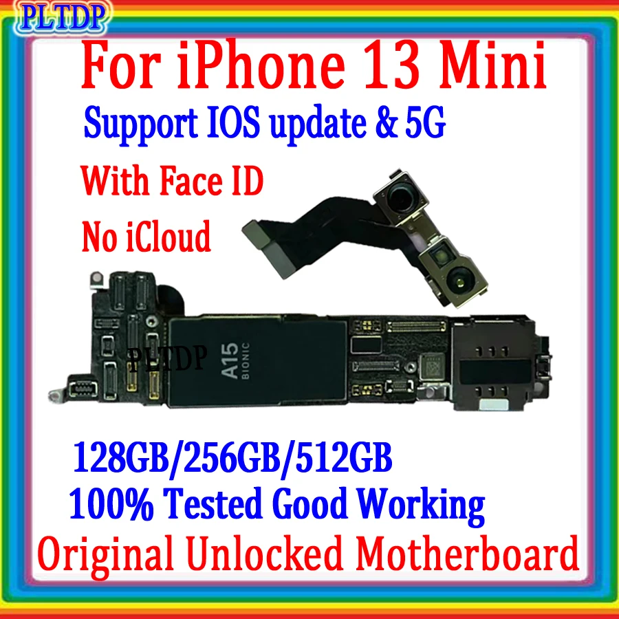 Support IOS update&4G/5G For iPhone 13 mini Motherboard Original ...