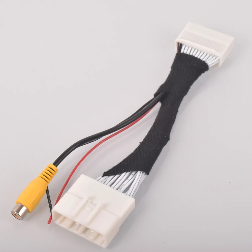 Car Navigation System Reversing Rear View Camera Adapter Cables Harness ...