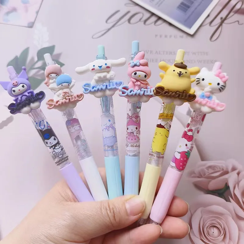 6Pcs-lot-Sanrio-Soft-Silicone-Cartoon-Gel-Pen-Mymelody-Kuromi ...