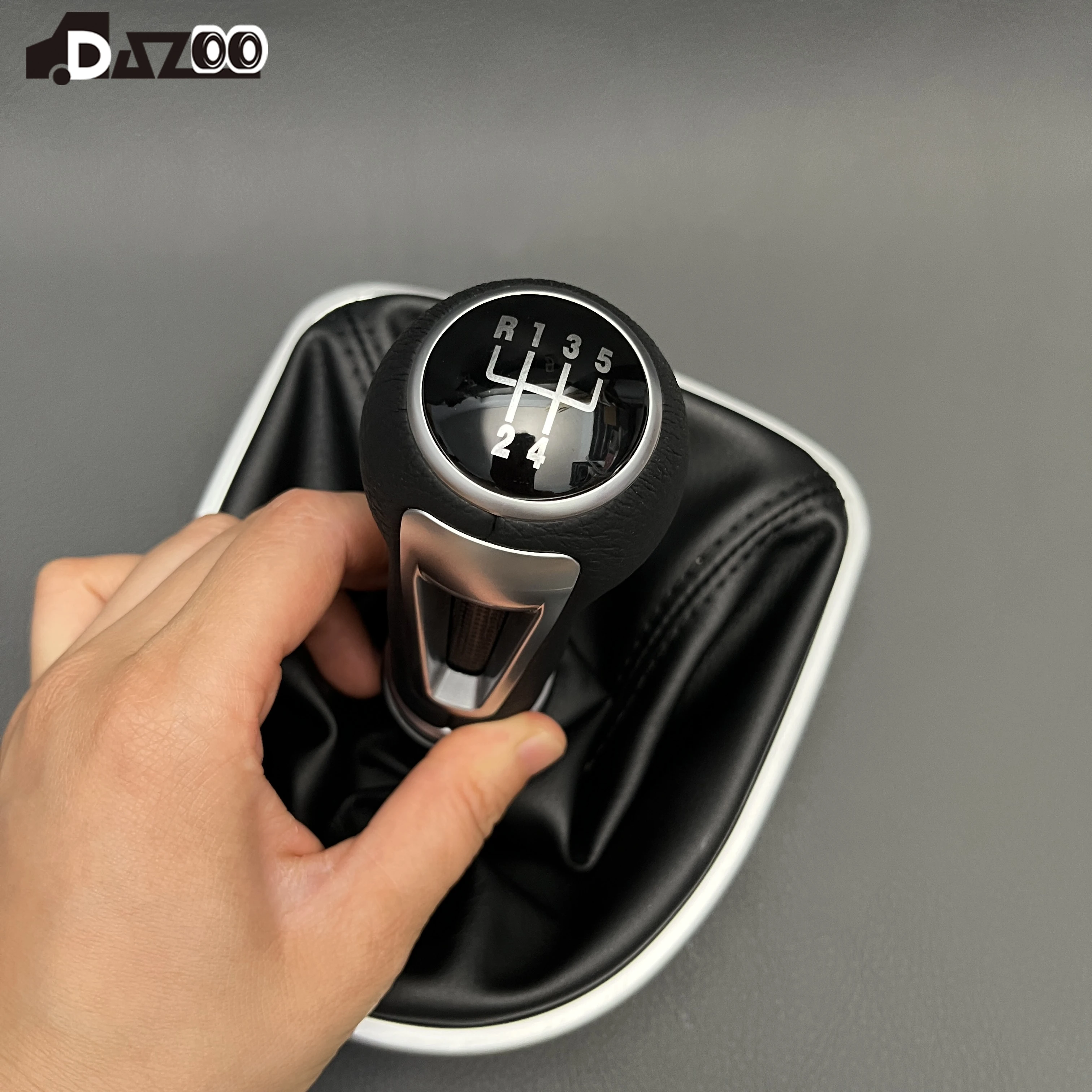 5/6 Speed Gear Shift Knob PU Leather Gaiter Boot Cover Case Shifter ...