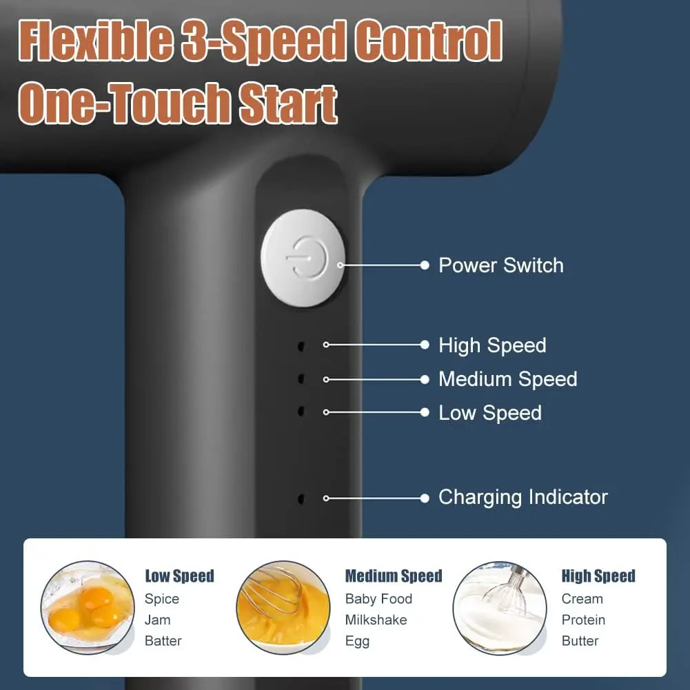 전기 우유 거품기 계란 비터 푸드 믹서 핸드 Usb 충전 거품 크리머 자동 커피 거품기 교반기 티몬
