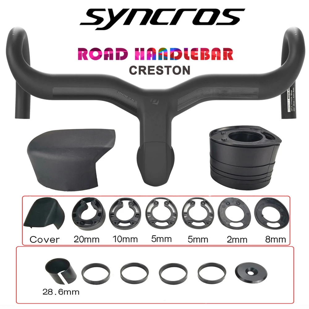 Syncros-Creston-Road-Bicycle-Carbon-Handlebar-Internal-Wiring-Integration-Bike-Carbon-Fiber ...