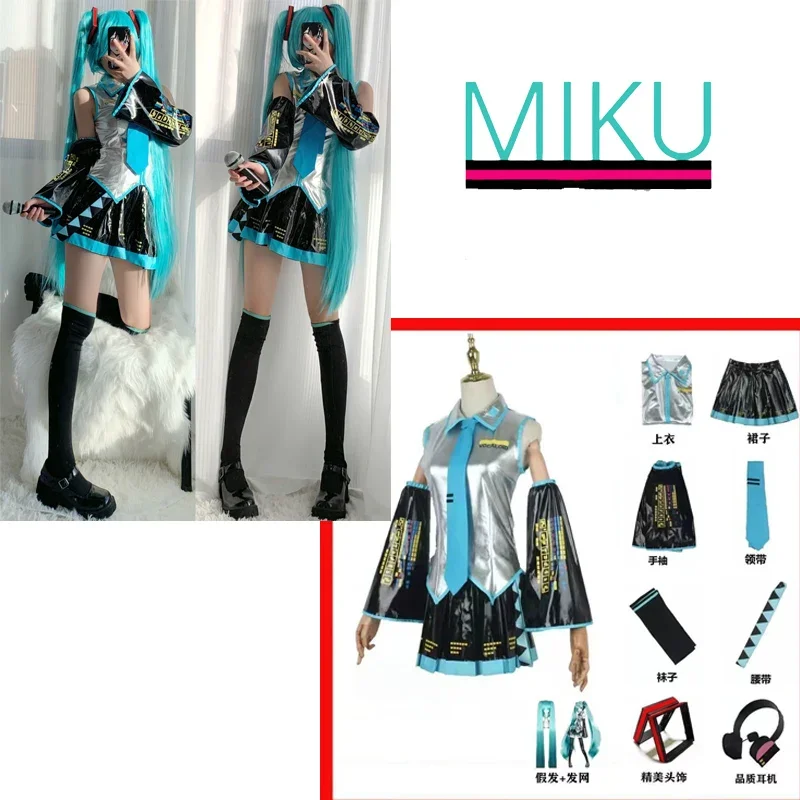 Ropa De Cosplay De Hatsune Miku Accesorios De Vestido De Dibujos