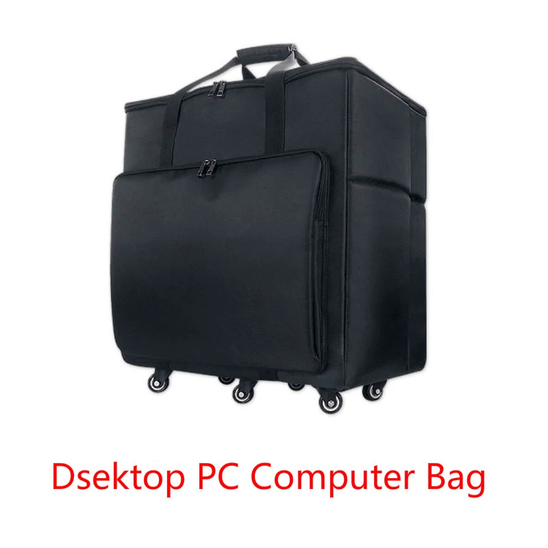 Desktop Pc Computer Reizen Opslag Draagtas Tas Met Wielen Voor Computer ...