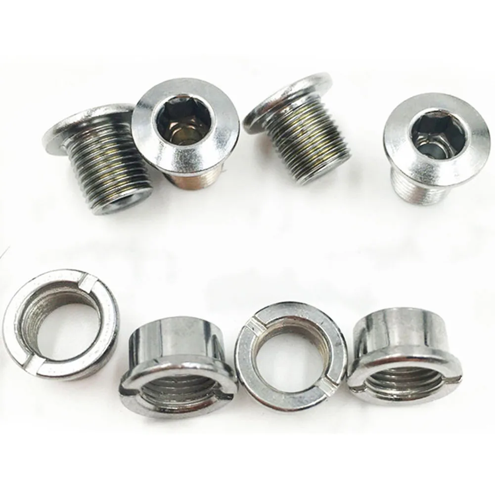 5pair Bicycle Crank Bolts And Nuts Stainless Steel Bike Chainring Bolt ...