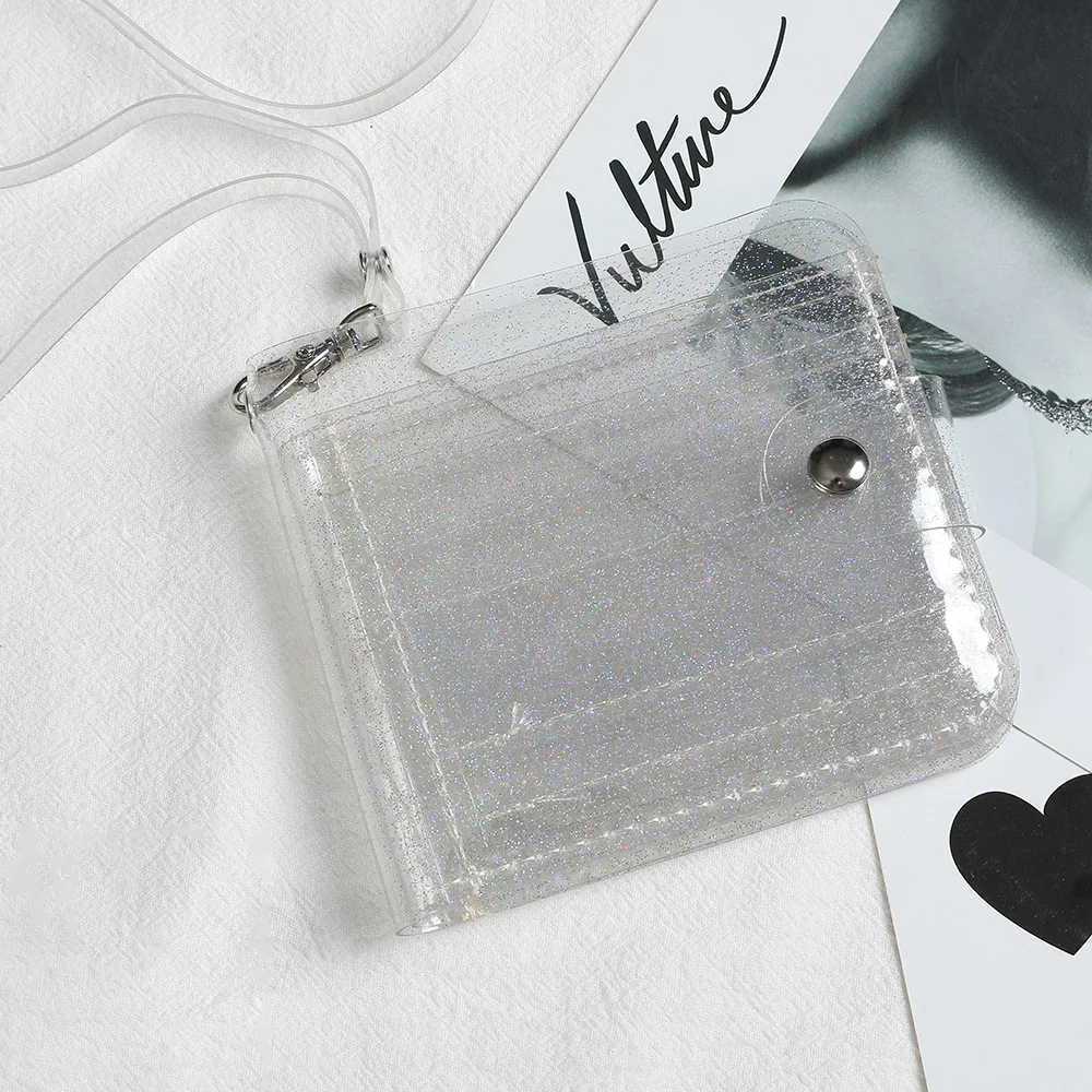 Cartera de PVC transparente para niñas, monedero pequeño a prueba de ...