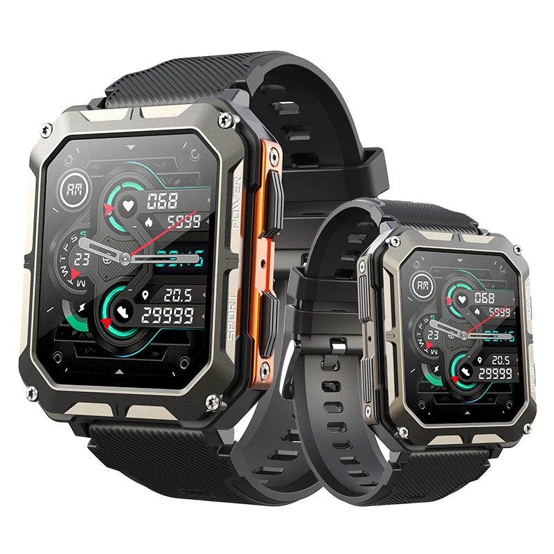 Militaire-Smart-Horloge-Mannen-Waterdichte-IP68-Bt-Call-Fitness-Tracker ...