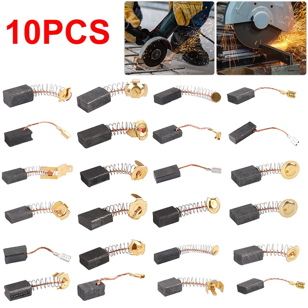 10pcs-Motor-Carbon-Brush-Set-Replacement-Parts-Angle-Grinder-Carbon ...