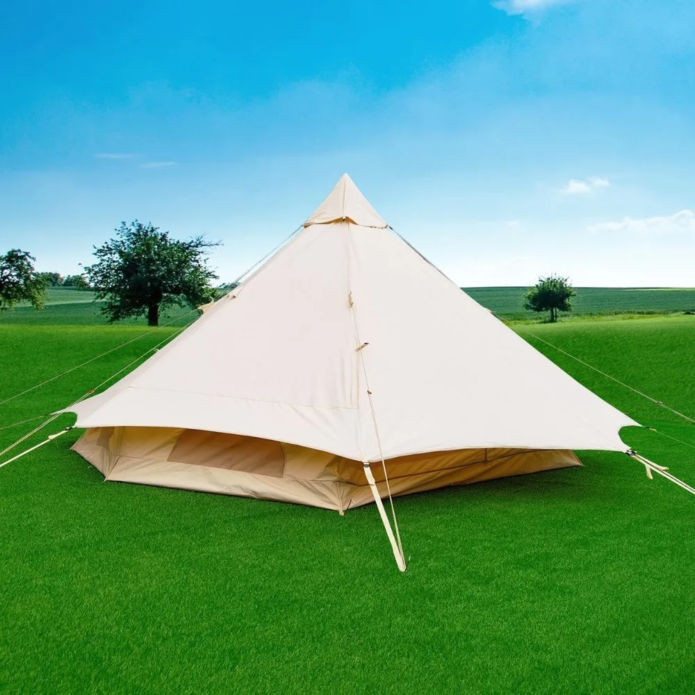 Outdoor-Camping-Tent-Oxford-Bell-Tent-Safari-Tents-Yurt-Tent-for-Family ...