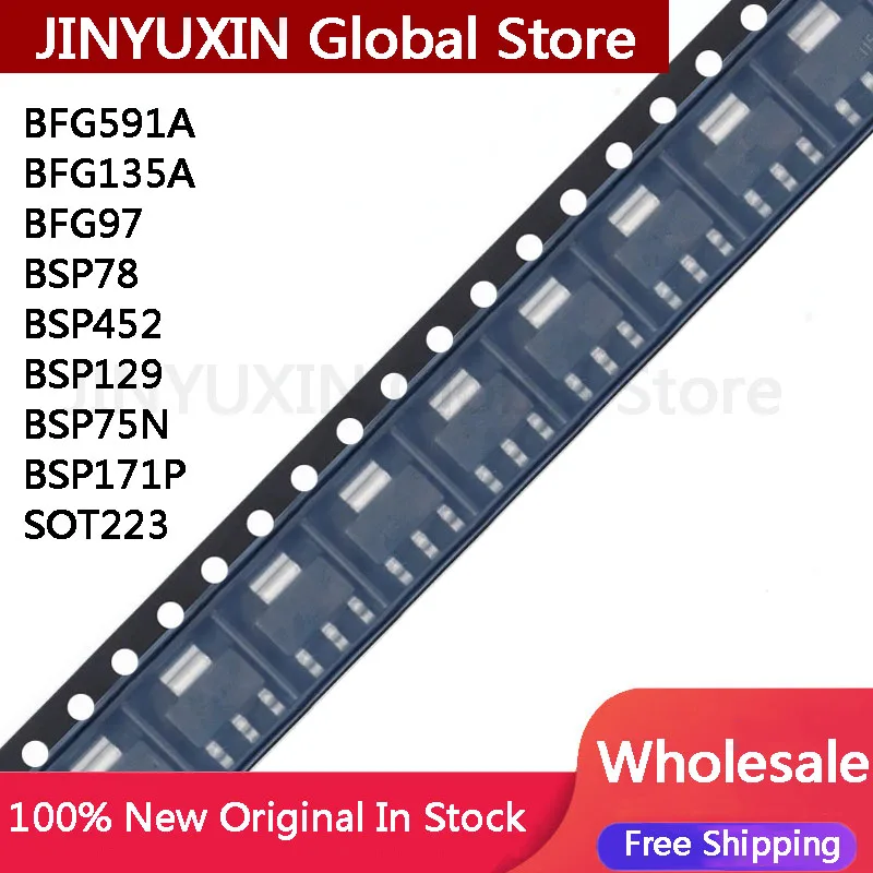 20PCS-BFG591-SOT223-BFG591A-SOT-223-SMD-BFG135A-BFG135-BFG97-BSP78 ...