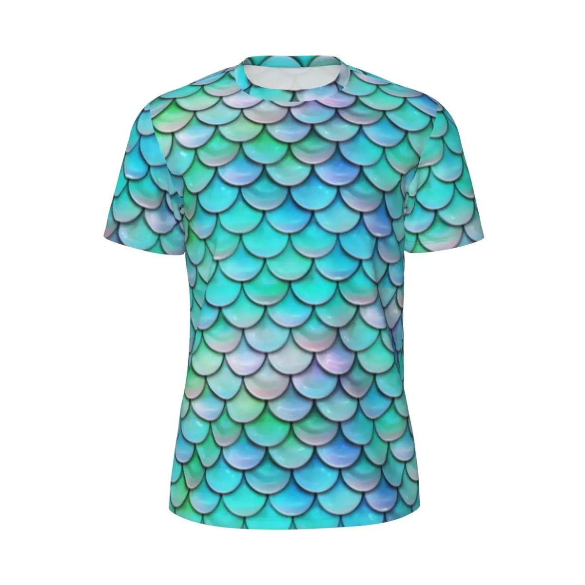 Mystical Mermaid Sportswear T Shirt Colorful Fish Scale Popular T ...