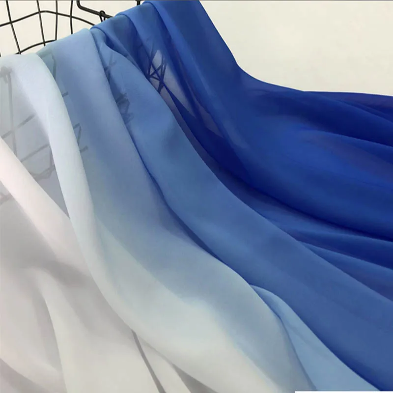 Royal Blue Chiffon Fabric