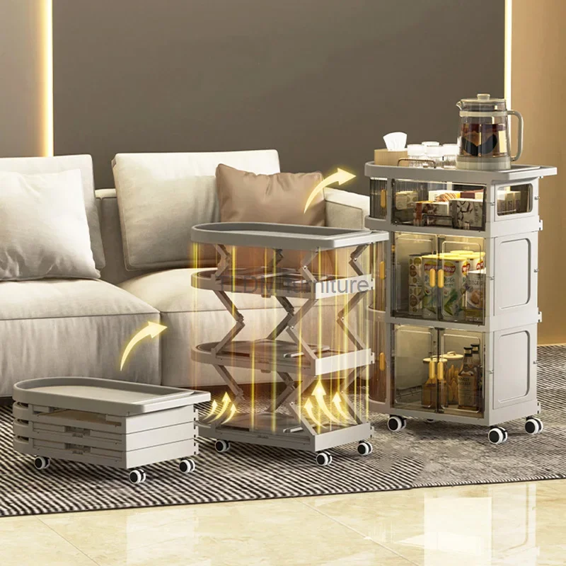 Multi-functional Folding Kitchen Trolleys Living Room Bedroom Kitchen ...