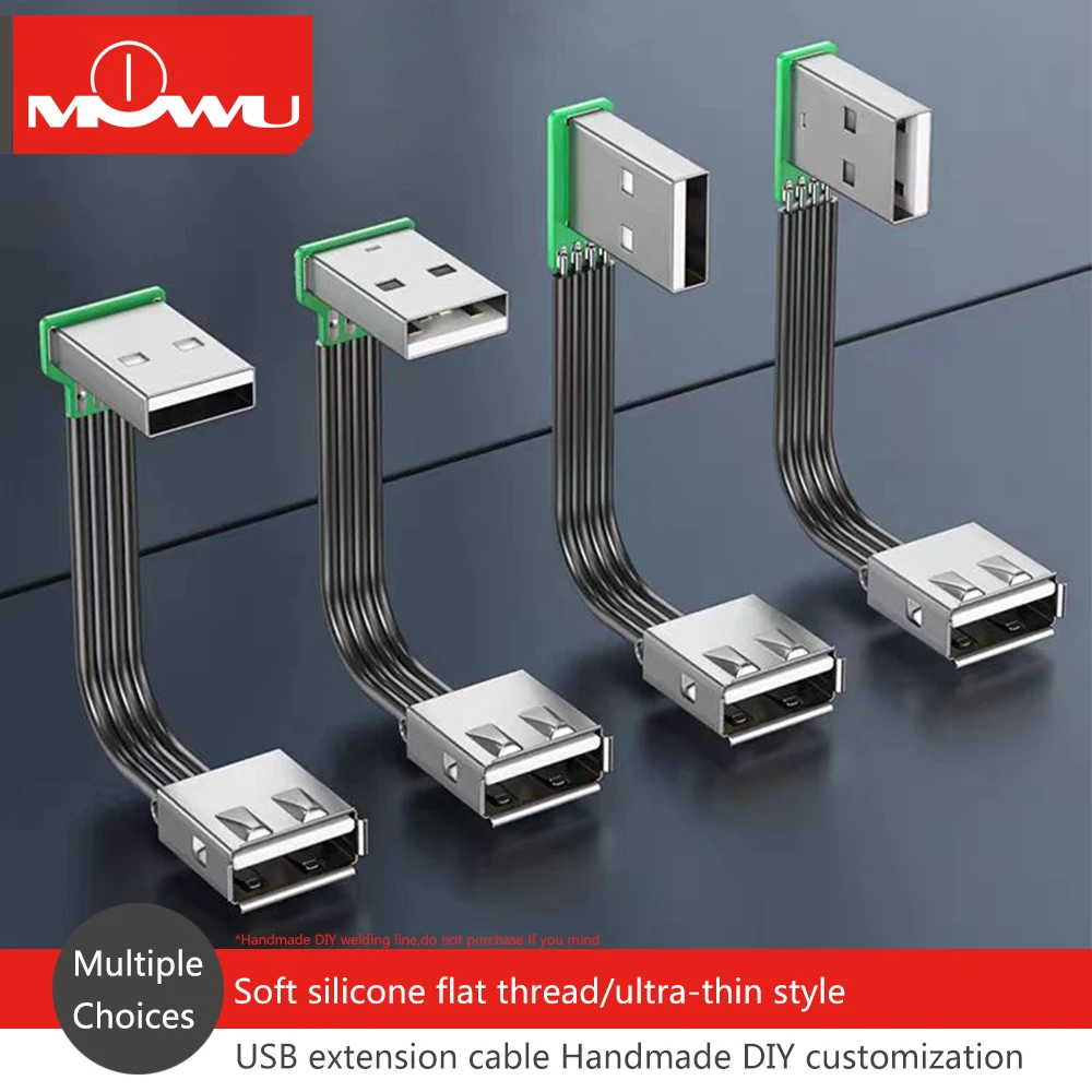 USB-flat-silicone-flexible-cable-extension-cable-for-computer-USB ...