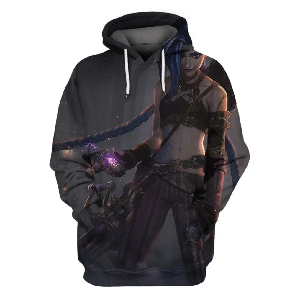 Nuevo-Anime-Arcane-League-of-Legends-Sudadera-con-capucha-3D-para ...