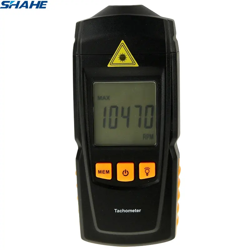 Shahe 2.5 999.9rpm Digital Handheld Tachometer Electronic Tachometer ...