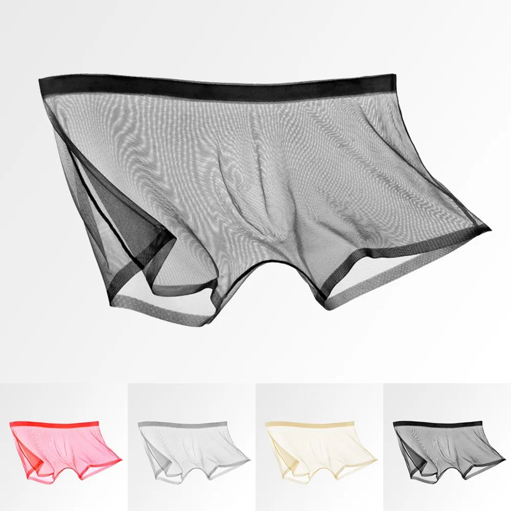 Boxer-shorty,Boxers transparents pour hommes,caleçons masculins ...