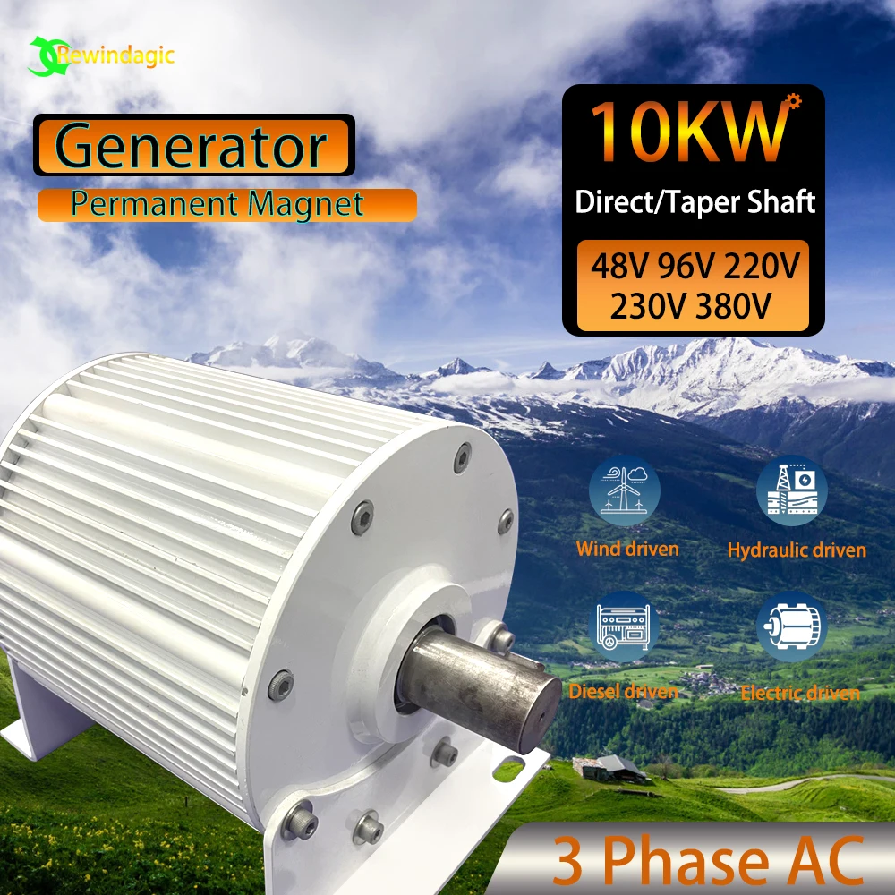 Wind-Turbine-Generator-500RPM-5KW-10KW-15KW-12V-380V-Windmill-AC-Power ...