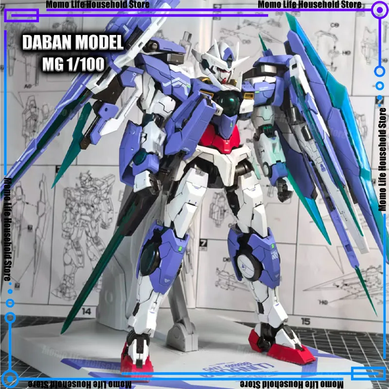 新型DABAN 8822 1/100 Mg Gnt-00 00 Qan Mb 組み立てモデルキット プラスチックスケルトン アニメアクション ...