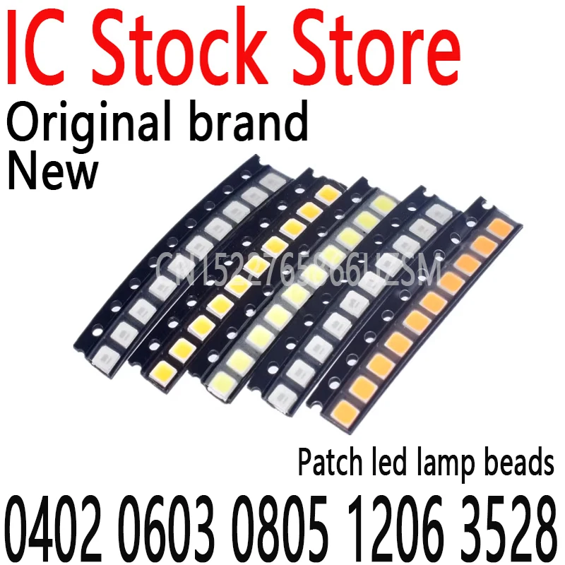 200PCS-SMD-LED-RGB-LED-Diode-Red-Green-Blue-White-1615-RGB-Full-Color ...