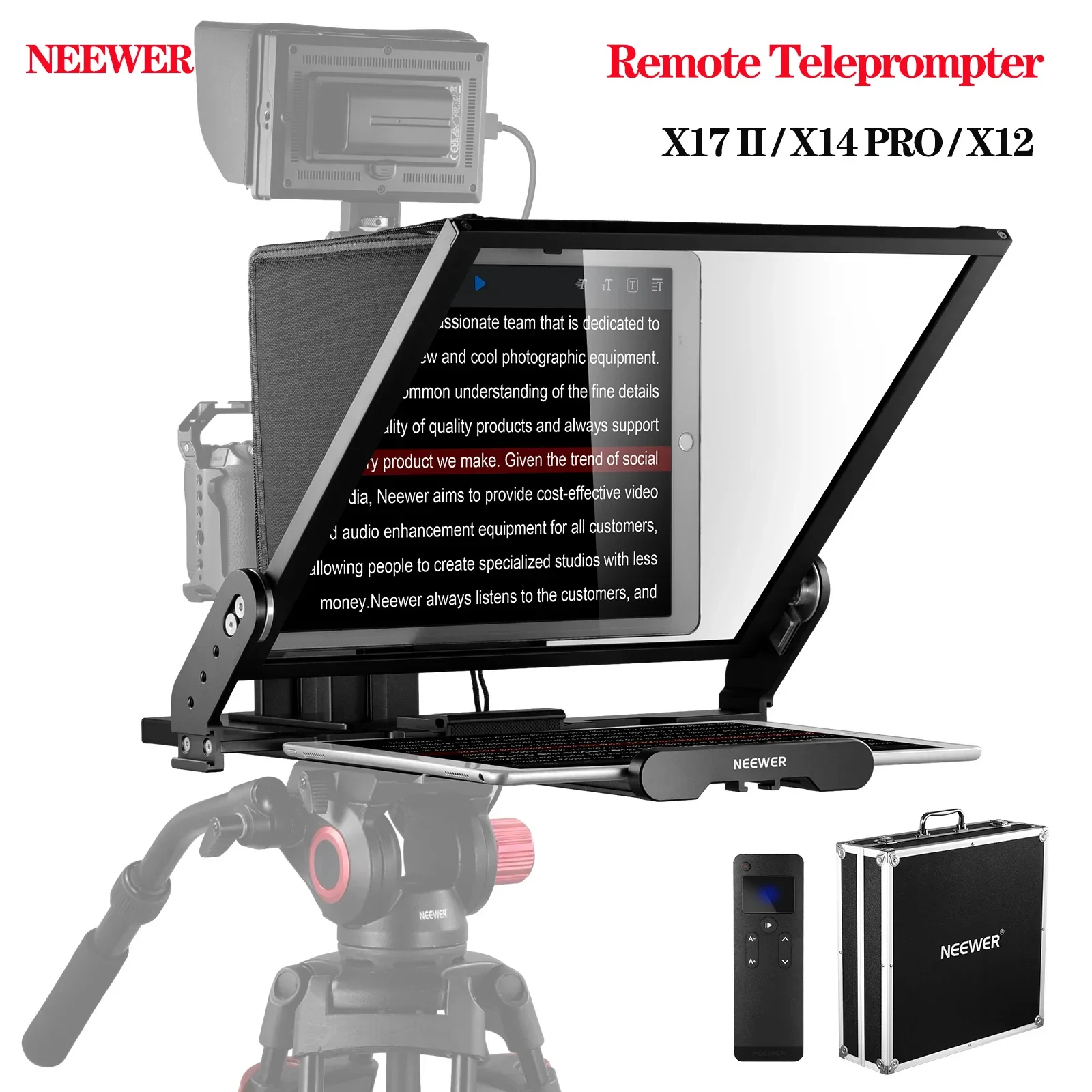 NEEWER-X17-II-X14-PRO-X12-Teleprompter-remoto-Pantalla-de-gran-tama-o ...