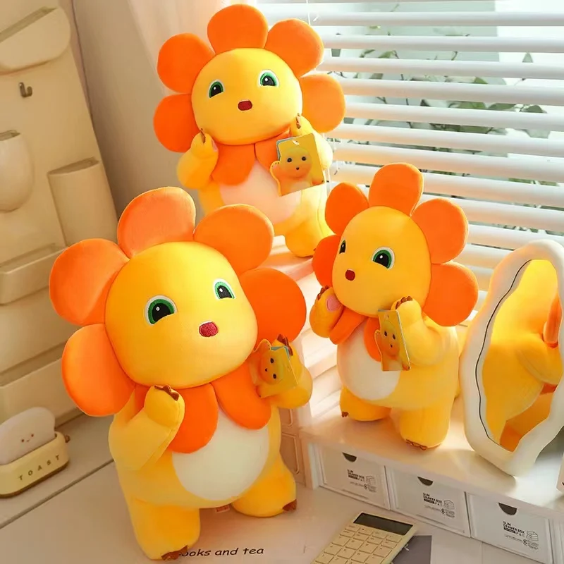 35cm-Miniso-Cute-Sunflower-Milk-Dragon-Plush-Toy-Kawaii-Nailong-Pillow ...