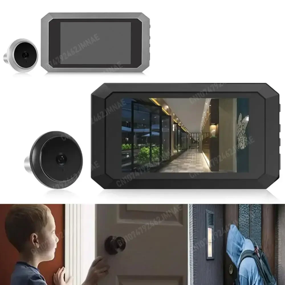 Digital-Door-Viewer-com-Vis-o-Noturna-Magic-Eye-Visor-Eletr-nico-Grava ...