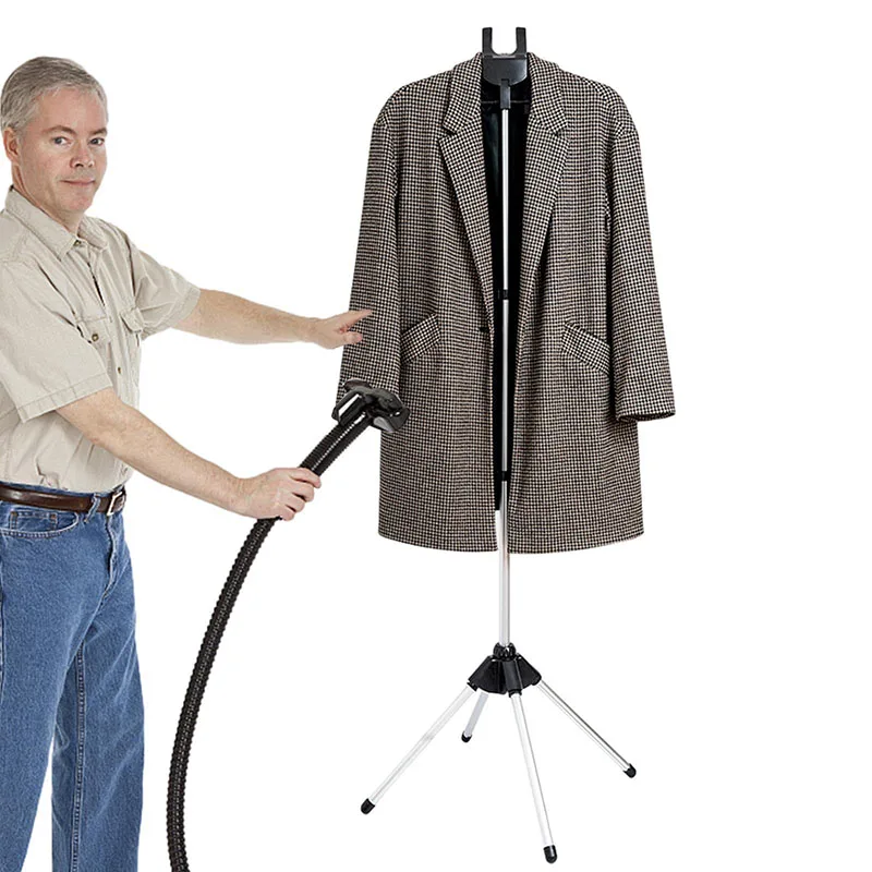 160cm-Adjustable-Clothes-Steamer-Rack-Telescopic-Vertical-Fabric ...