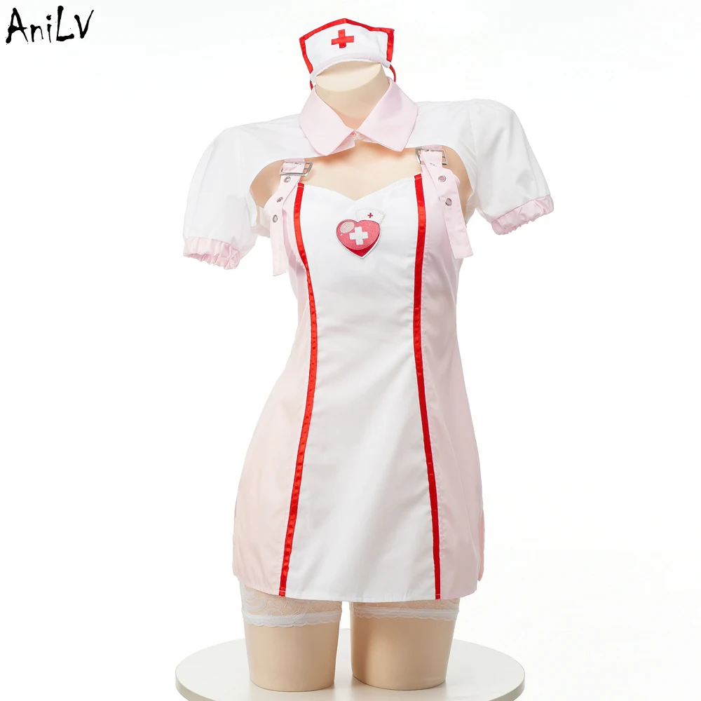 AniLV-Anime-Sweet-Lovely-Nurse-Uniform-Cosplay-Women-Buckle-Adjustable ...