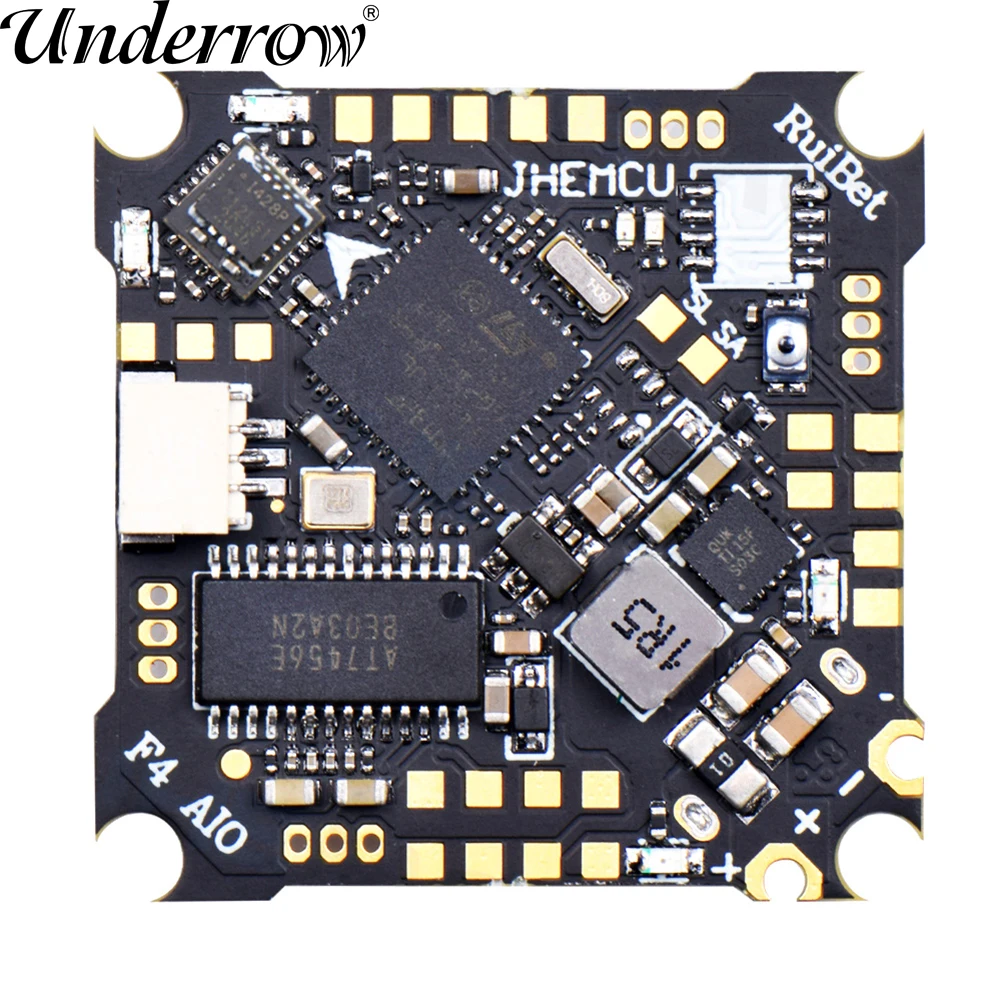 JHEMCU F4 AIO F411 Flight Controller BLHELIS 12A 4in1 ESC Drone Parts ...