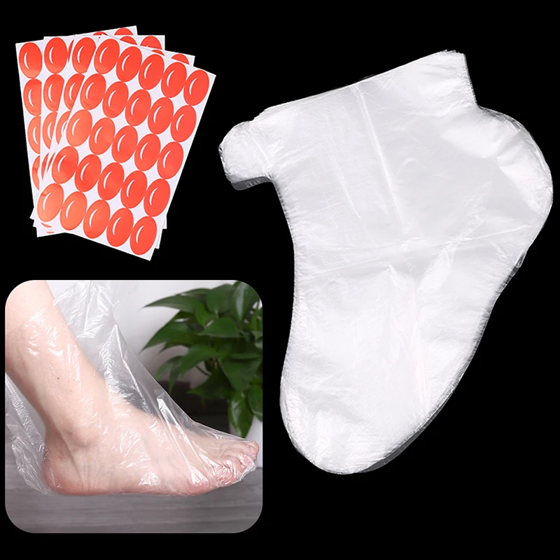 100Pcs-Bag-Disposable-PE-Foot-Covers-Transparent-Shoes-Cover-Paraffin ...
