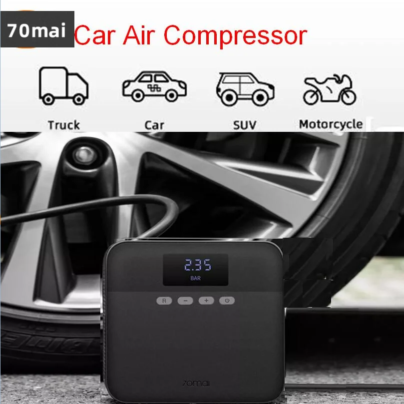 Xiaomi 70 Mai Inflator Elétrico Carro Compressor De Ar Lite Bomba De Ar ...