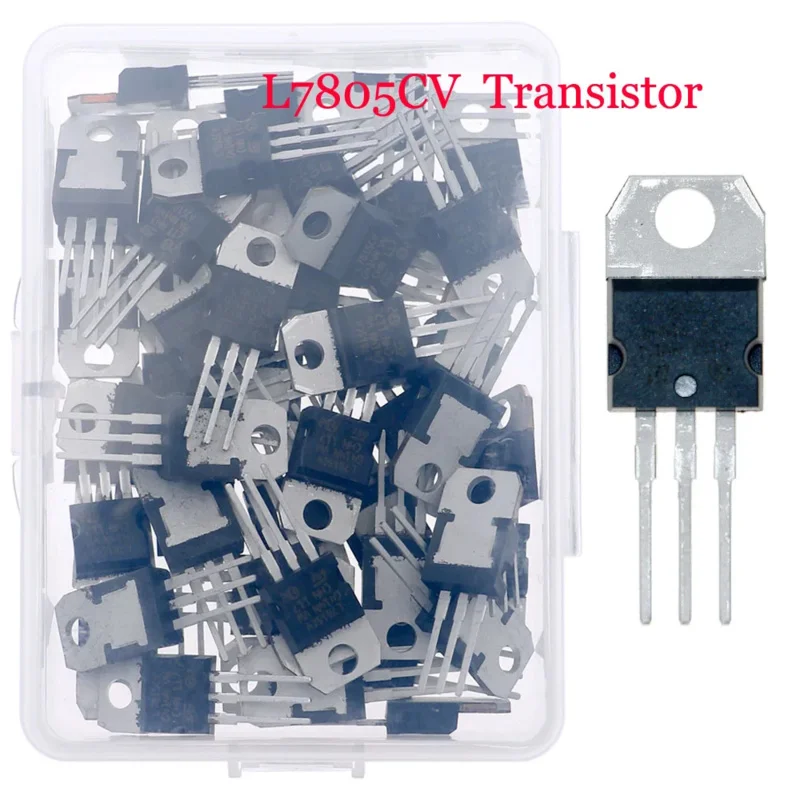 50 unids/caja Transistor regulador de voltaje LM317T L7805 L7806 L7808 ...